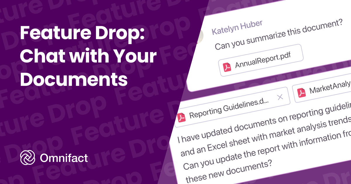 Feature Drop: Chat With Your Documents | Omnifact